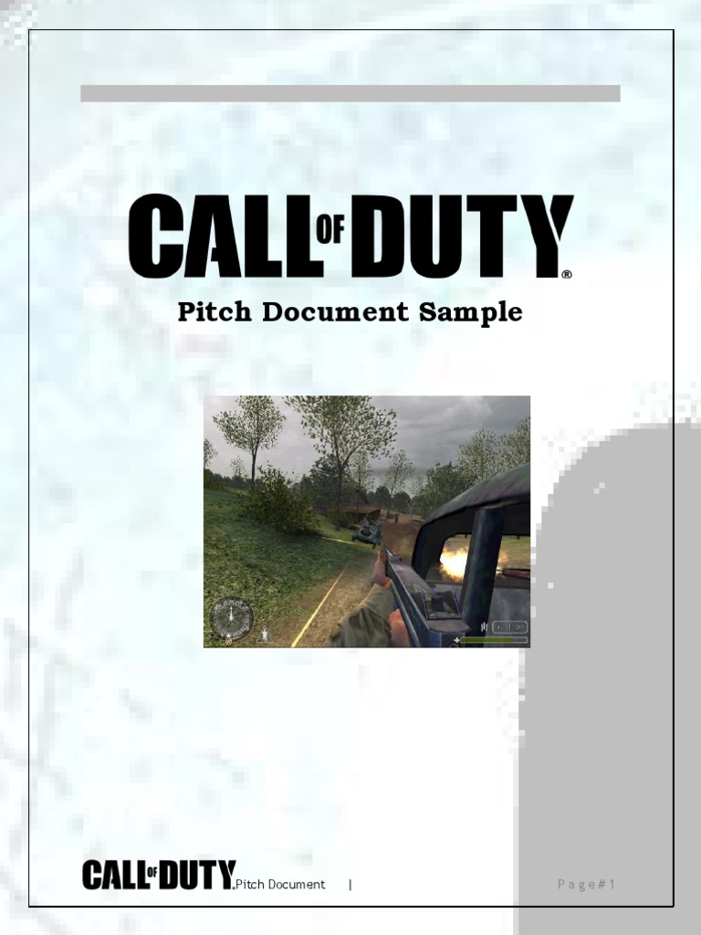 CoD Sample Pitch | PDF