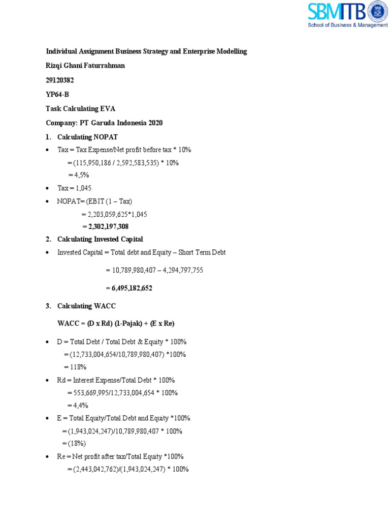 EVA Assignment - Rizqi Ghani Faturrahman - 29120382 | PDF | Investing ...