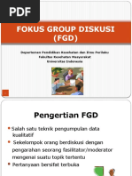 Panduan FGD Pelaksanaan FGD PDF | PDF