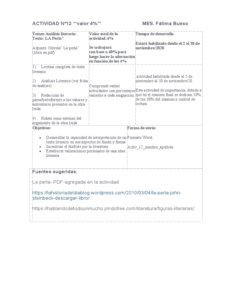 Flor - Mejia Act.12 | PDF | Crítica literaria | Autor