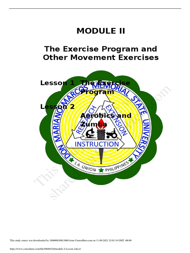 Module 2 Lesson 1 | PDF | Flexibility (Anatomy) | Clinical Medicine