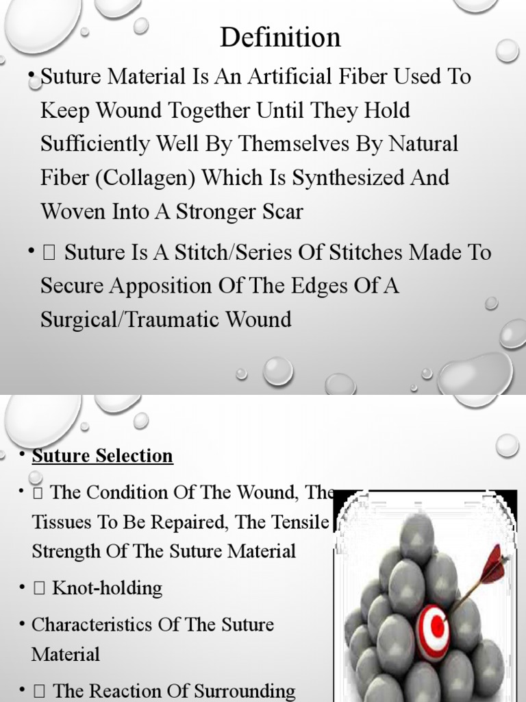 Suture | PDF | Surgical Suture | Clinical Medicine