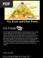 Go, Grow, Glow Food Pyramid Guide | PDF | Foods | Food And Drink