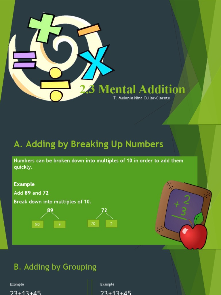 Grade 3 MATH Mental Addition | PDF