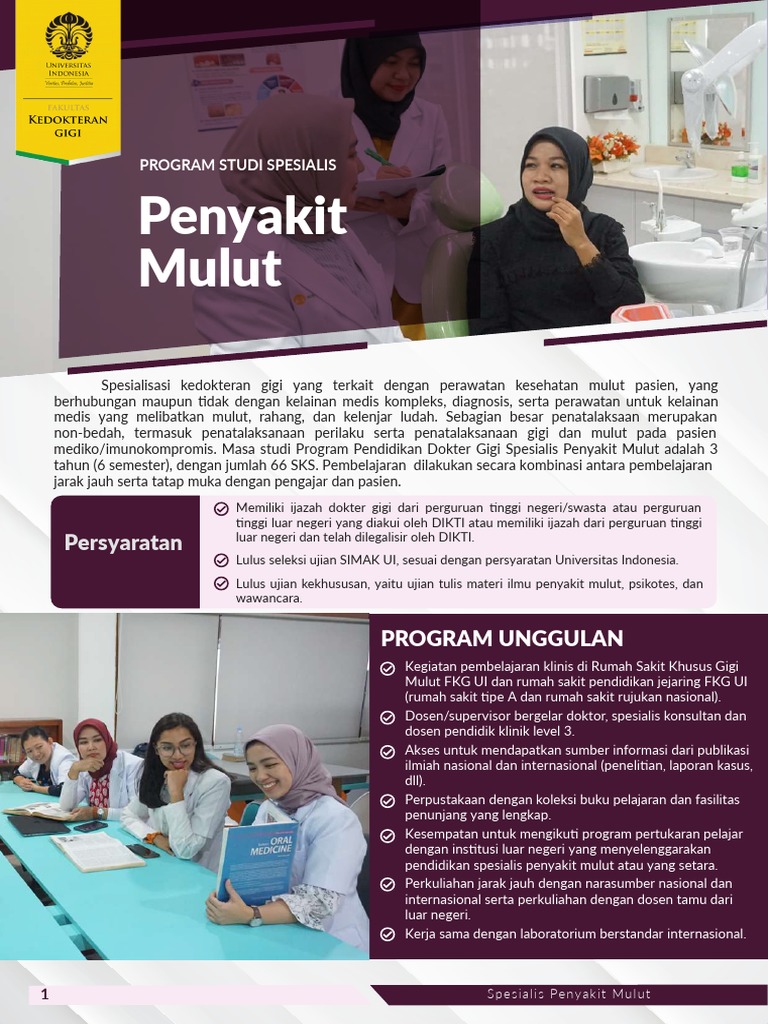 2021 Brosur SPPM FKG UI 1 | PDF | Pengembangan Diri