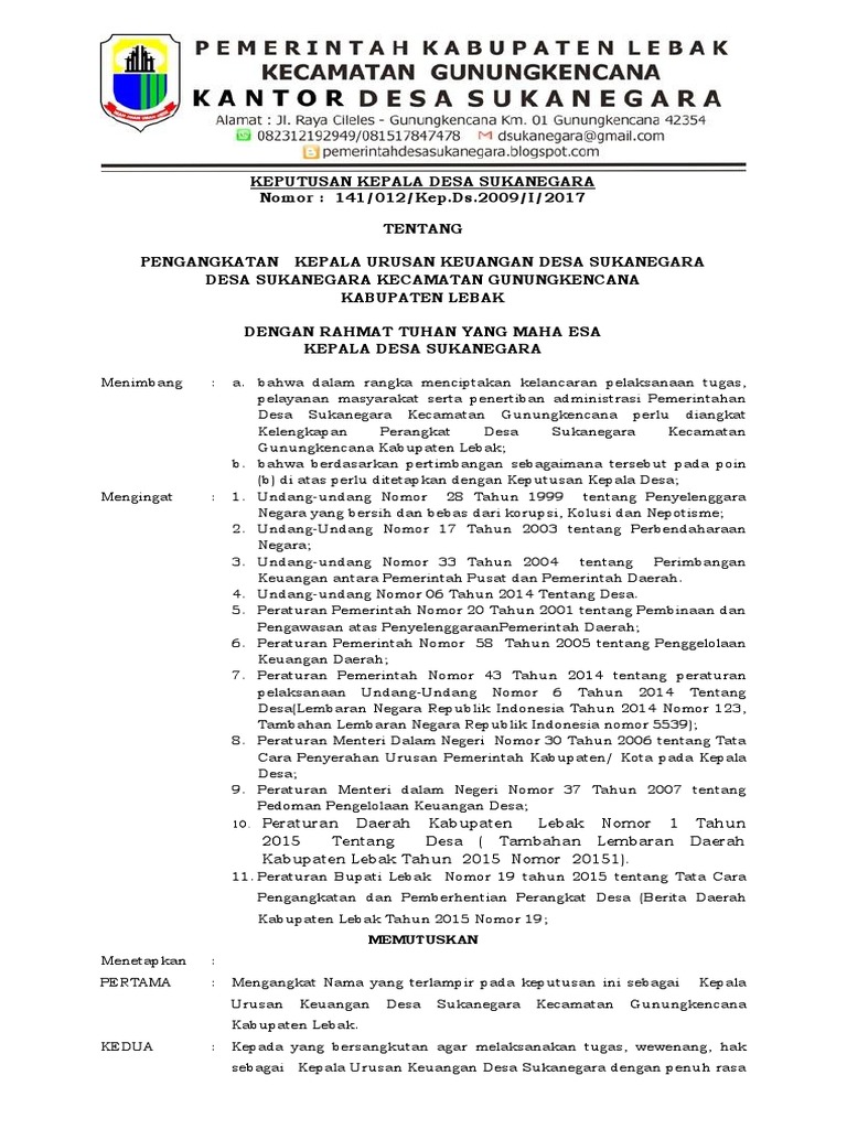 SK Domain Desa | PDF