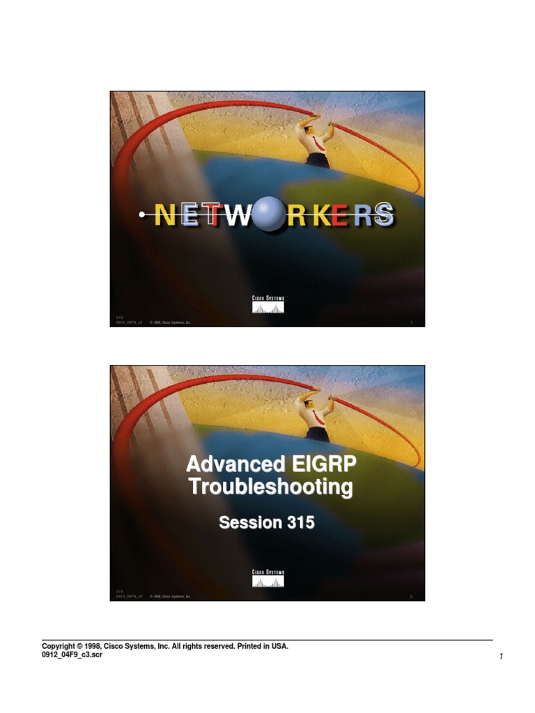 Advanced IP EIGRP - Troubleshooting | PDF | Router (Computing) | Ip Address