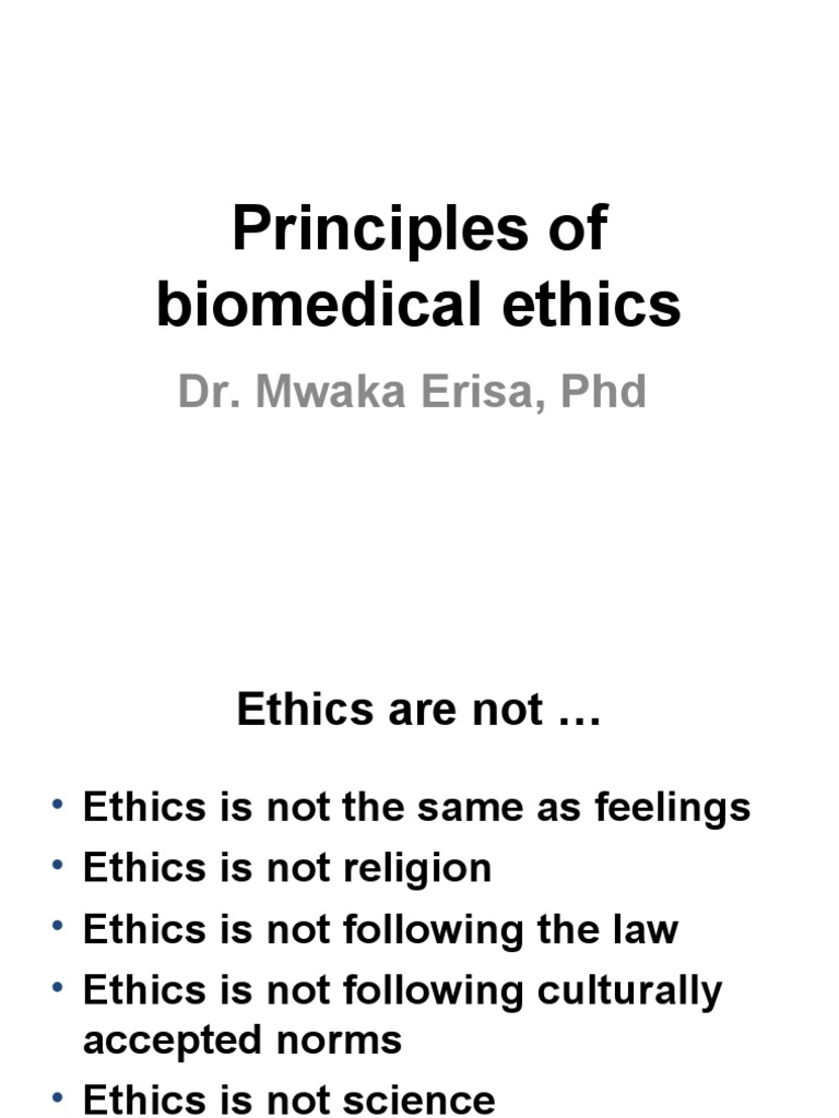 Principles of Biomedical Ethics | PDF | Autonomy | Medical Ethics