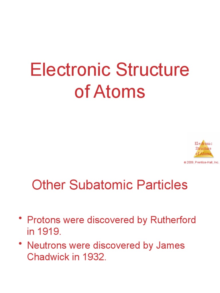 Electronic Structure | PDF | Atomic Orbital | Atoms
