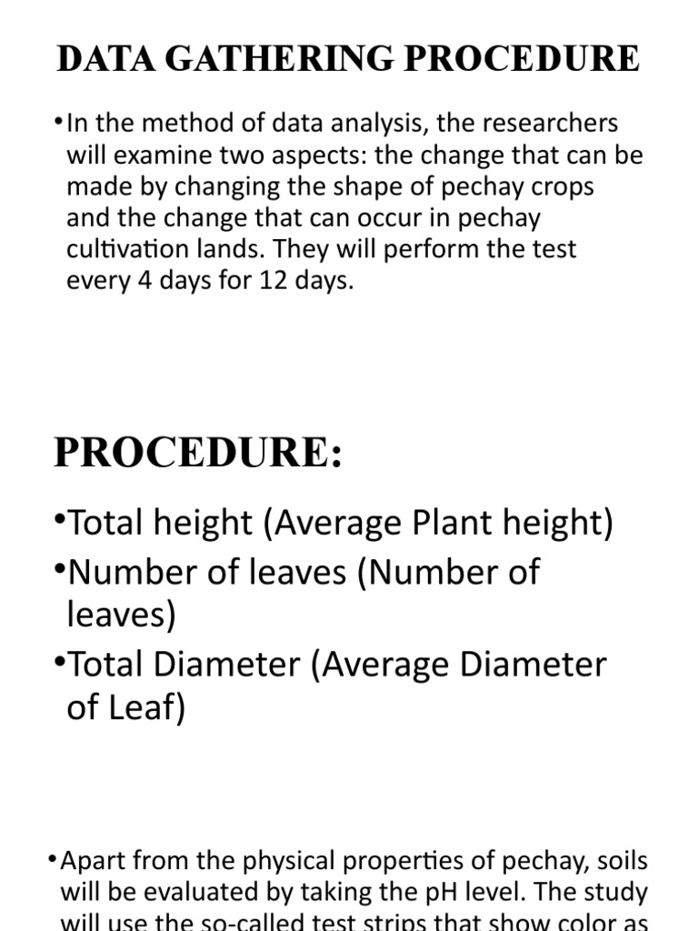 Data Gathering Procedure | PDF
