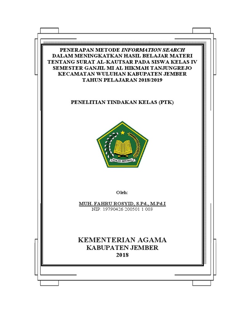 Contoh Laporan PTK | PDF