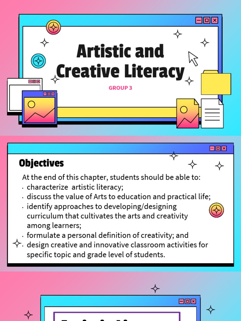 Artistic and Creative Literacy G-3 | PDF | Literacy | Creativity