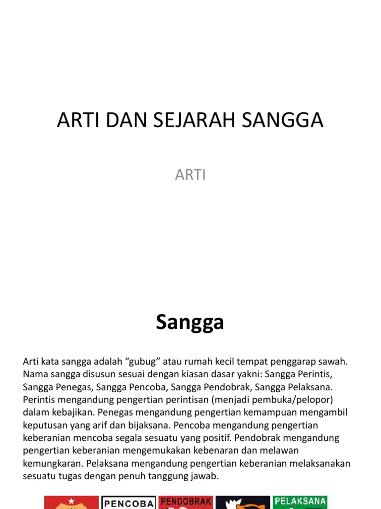 Makna dan Sejarah Sangga | PDF