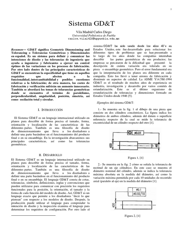Análisis del Sistema GD&T: Características, Funcionamiento y Ejemplos de Tolerancias Geométricas ...