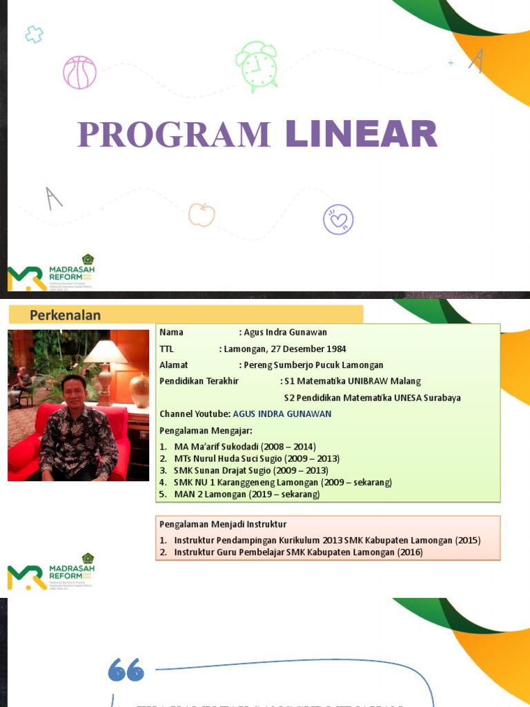 Program Linear | PDF