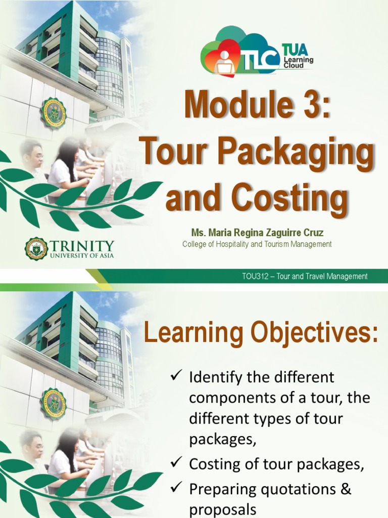 GDS TOU312 3 Tour Packaging and Costing | PDF | Meal | Bus