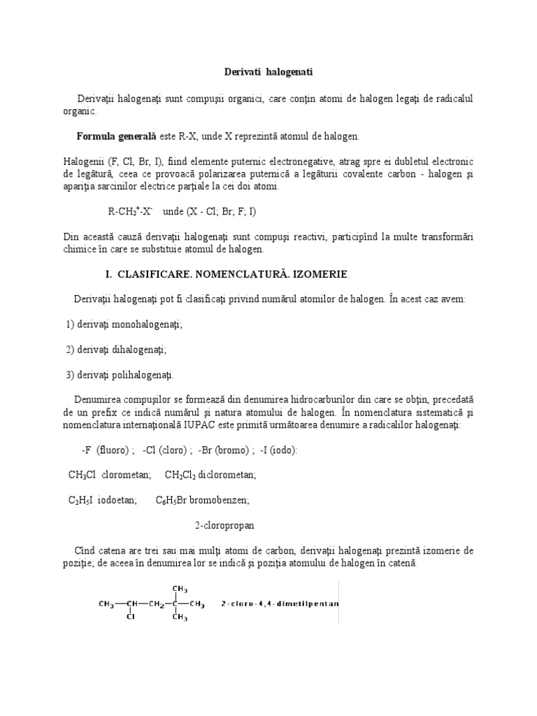 Compusi Halogenati | PDF