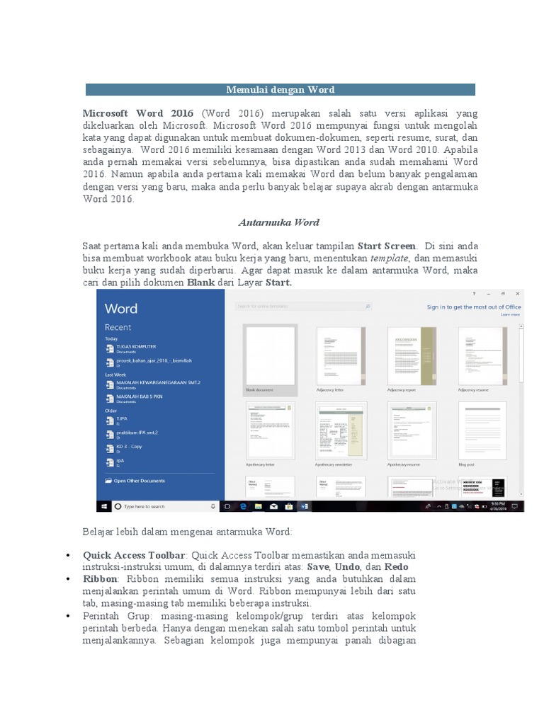 Ms Word Tutorial | PDF