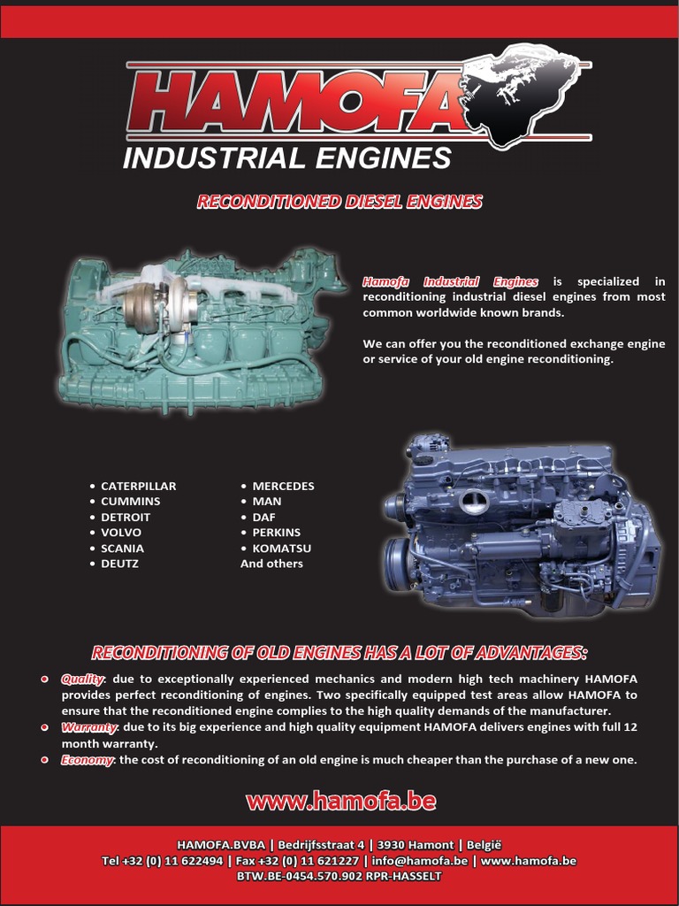 Reconditioned Diesel Engines by Hamofa | PDF | Engines | Propulsion