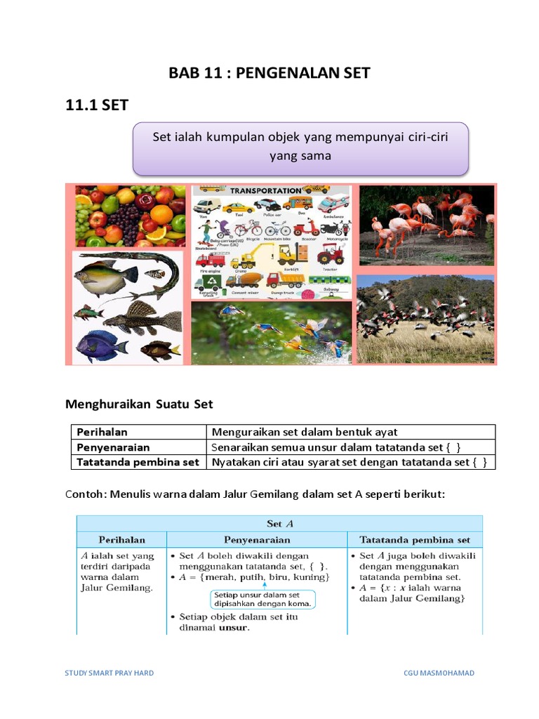 Bab 11 Set Matematik Tingkatan 4 | PDF