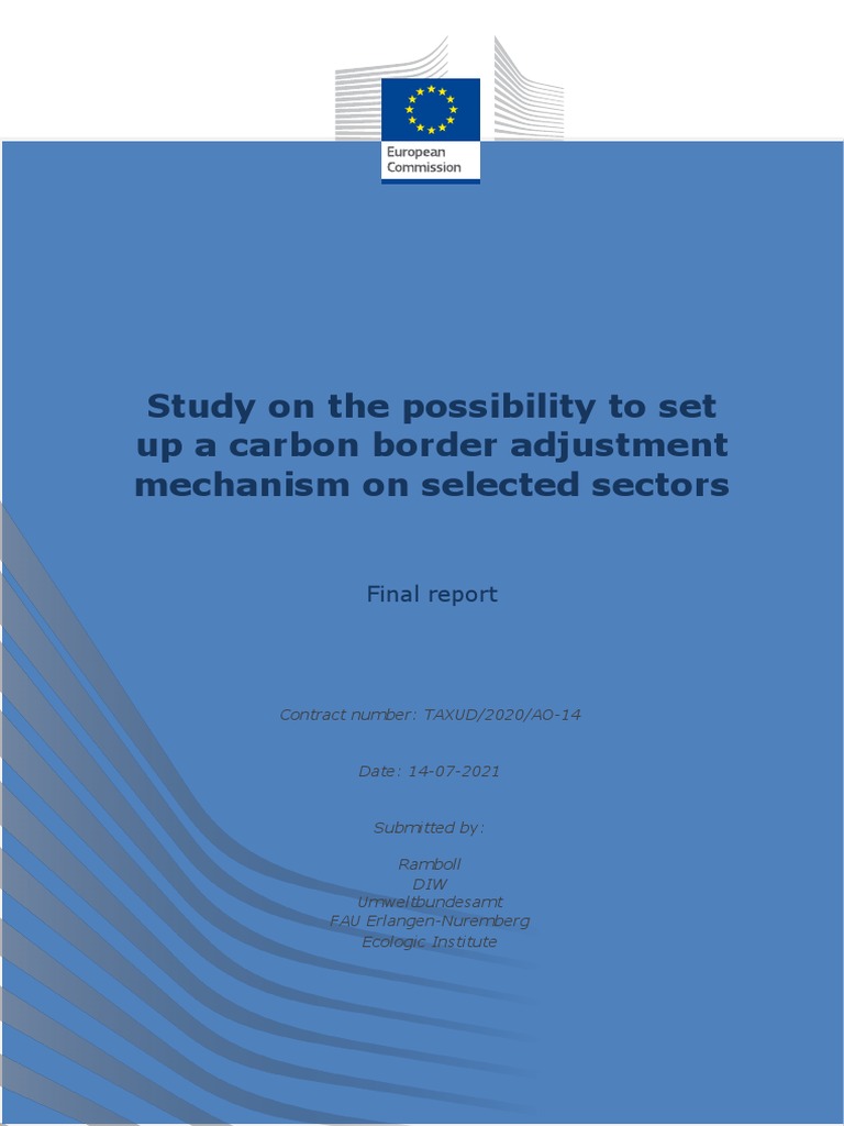 Final Report CBAM Study - 0 | PDF | Emissions Trading | European Union