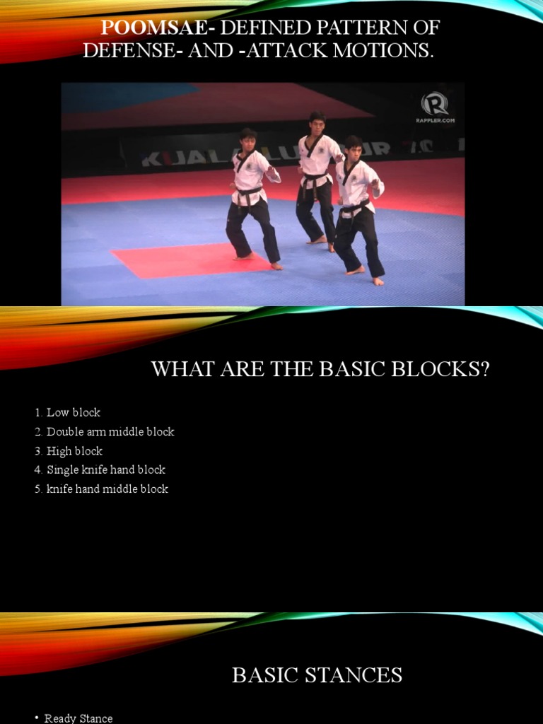 Defense-And - Attack Motions.: Poomsae - Defined Pattern of | Download ...