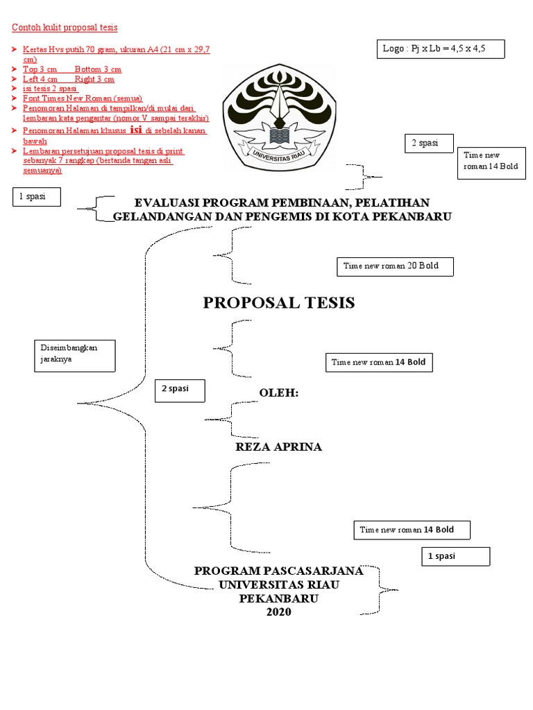 CONTOH Format Proposal Tesis | PDF