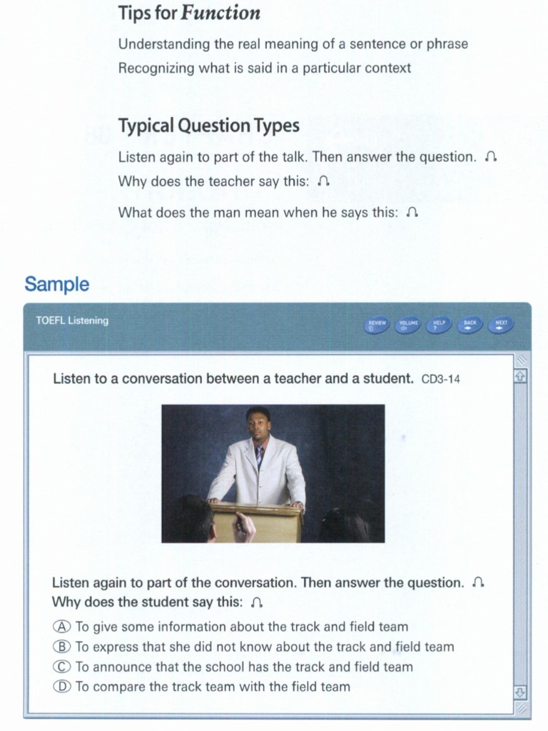 Skill5 Listening Function | PDF | Question | Cognition