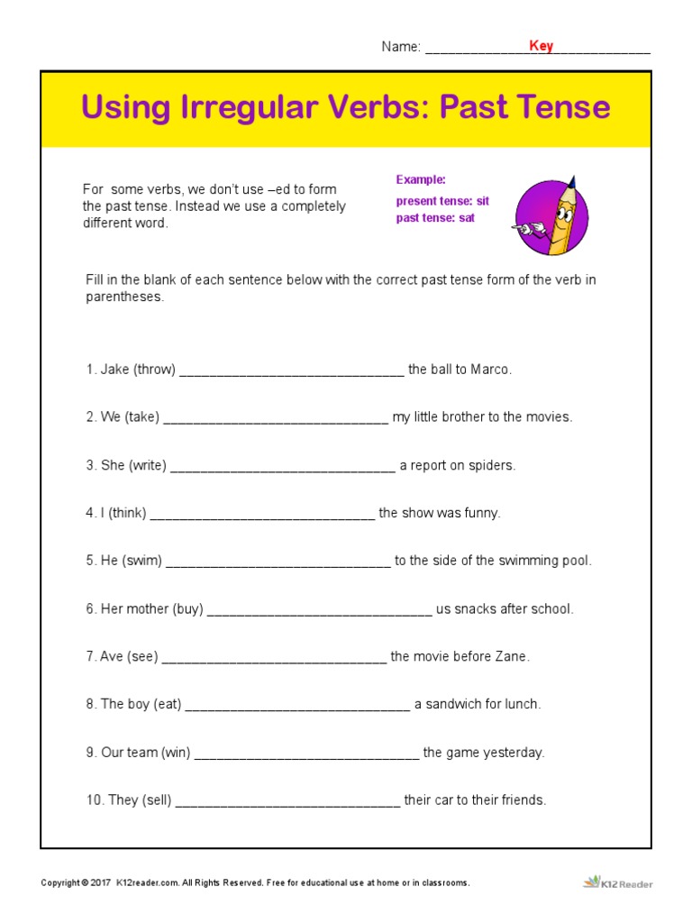 Using Irregular Verbs: Past Tense | PDF | Verb | Language Arts & Discipline