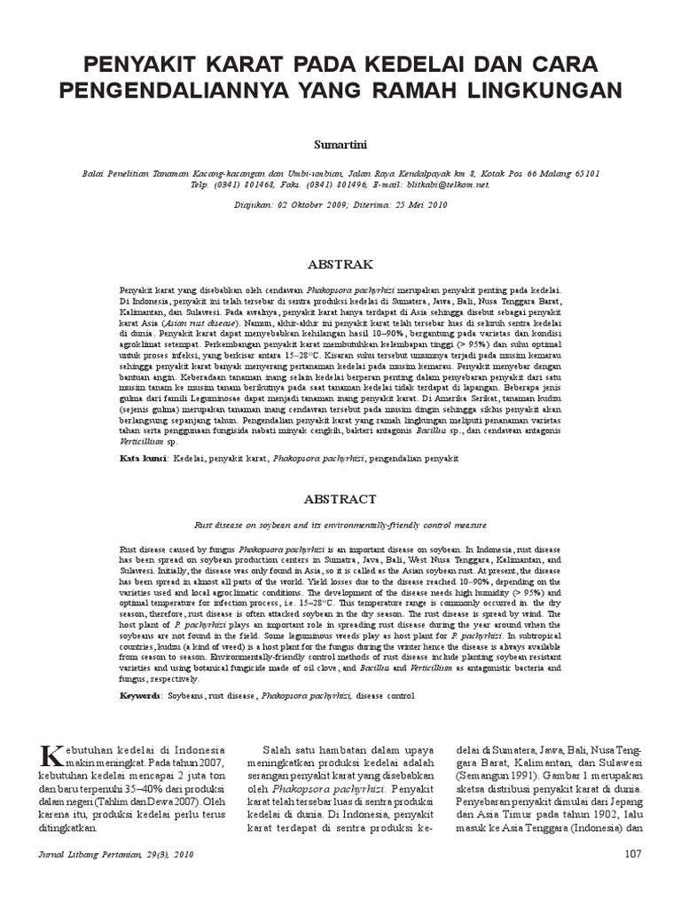 Penyakit Karat Kedelai | PDF