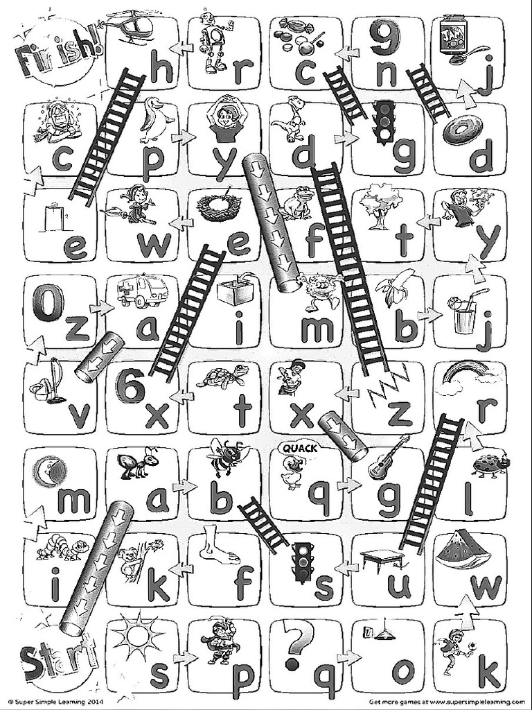 English Alphabet Board Game | PDF