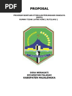 Proposal Permohonan Bantuan Rumah Tidak | PDF
