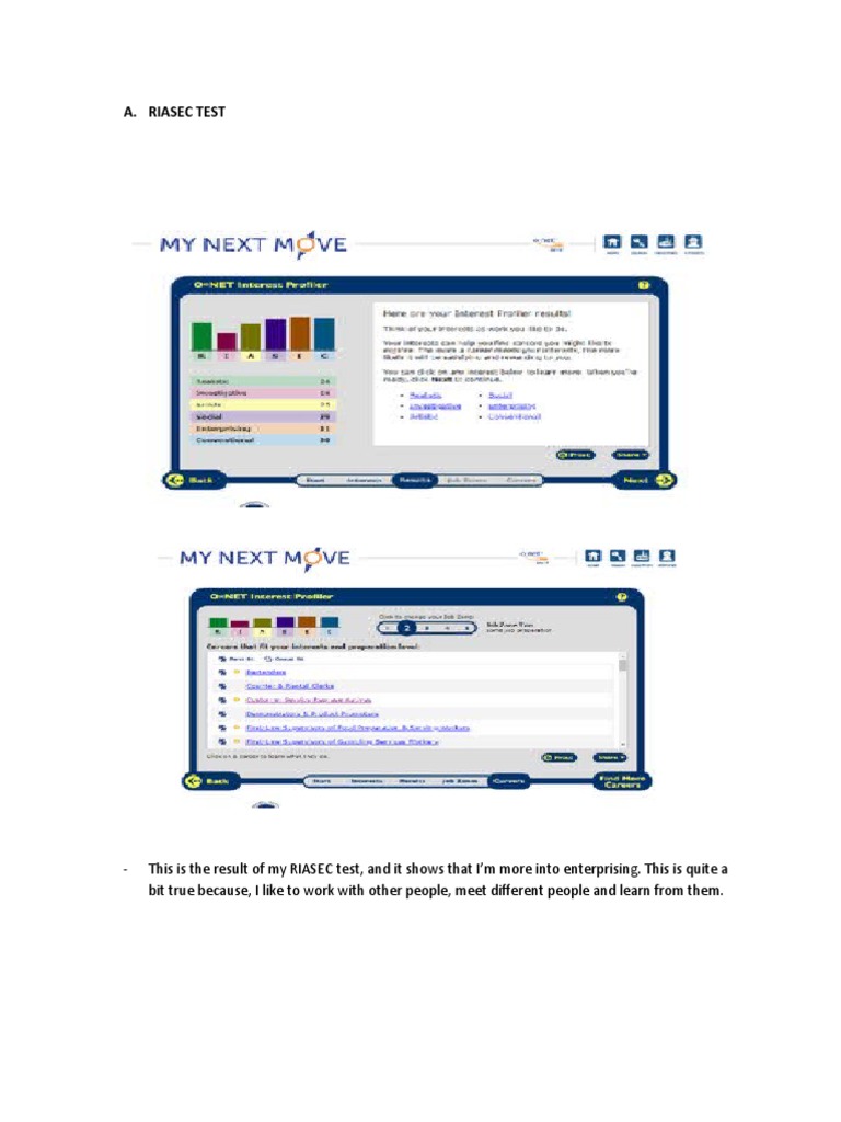 Riasec Test and True Colors Test | PDF