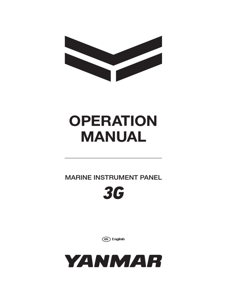 Yanmar 3G Marine Instrument Panel OPM | PDF | Radio | Antenna (Radio)