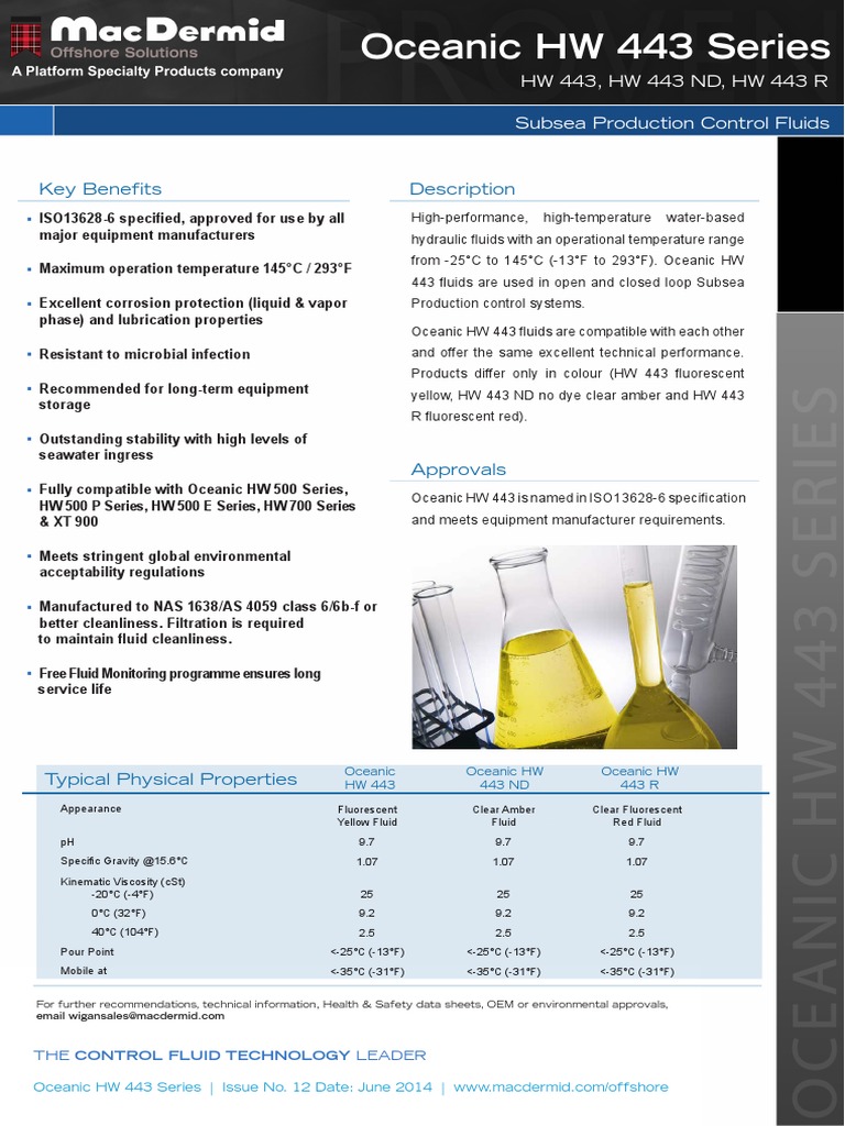 Oceanic HW 443 Series: Key Benefits Description | PDF | Metals ...
