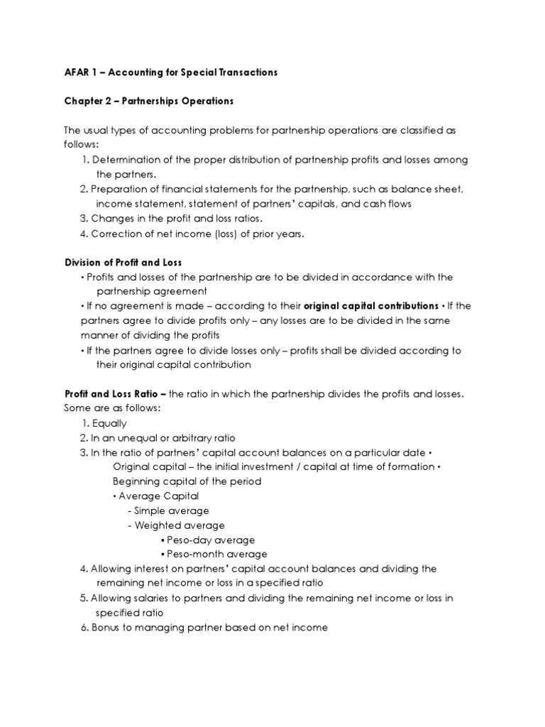 Chapter 2 Partnership Operations | PDF | Income Statement | Partnership