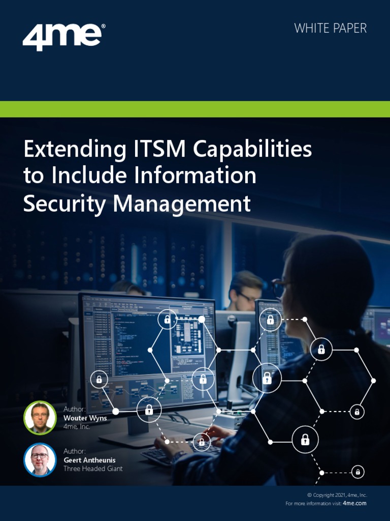 4me Whitepaper Extending ITSM Capabilities To Include Information ...