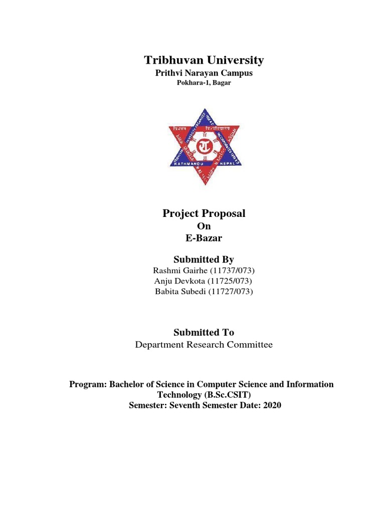 Tribhuvan University: Project Proposal | PDF | Online Shopping | E Commerce