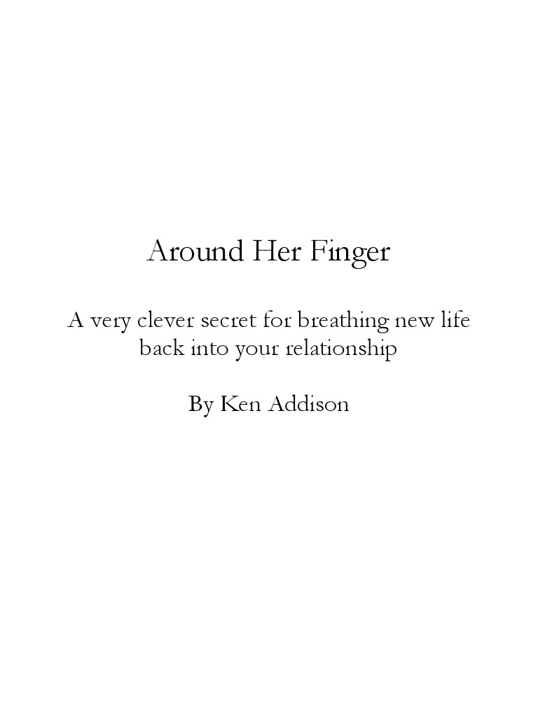 Around Her Finger | PDF | Romance (Love) | Marriage