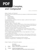Transformation of Simple, Complex, CompoundPE01 | PDF | Grammatical Tense | Verb