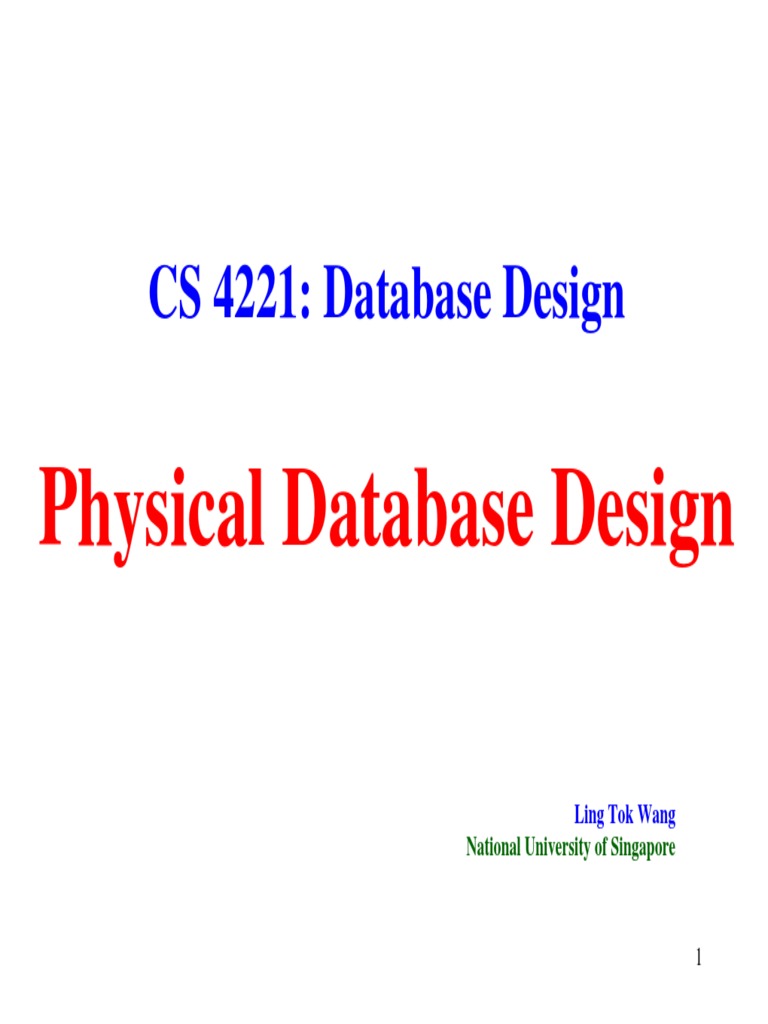 CS 4221: Database Design | PDF | Database Index | Databases