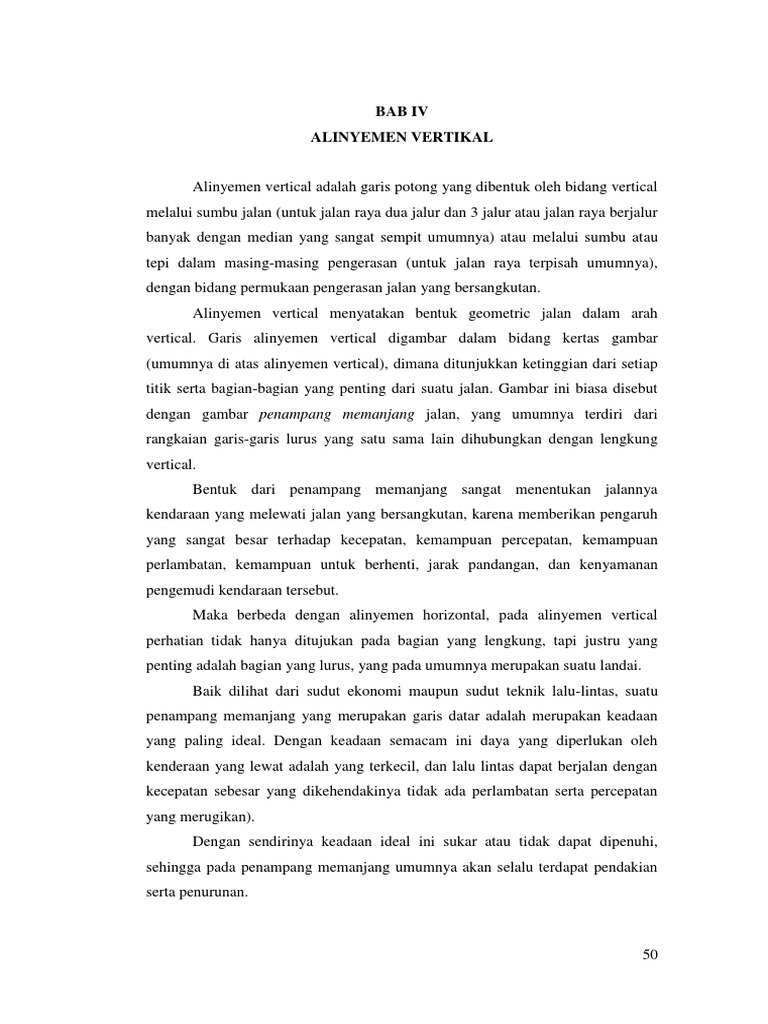 BAB IV Alinyemen Vertikal | PDF
