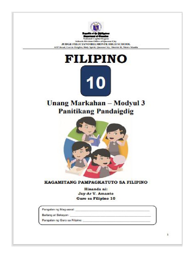 Filipino10 Q1 M3 | PDF