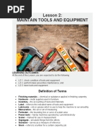 Answer Key Final Exam Carpentry | PDF | Tools | Crafts