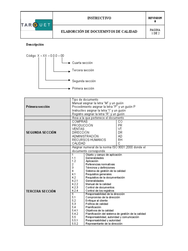 Instructivo - Códificación de Documentos | PDF | Sistema de manejo de ...
