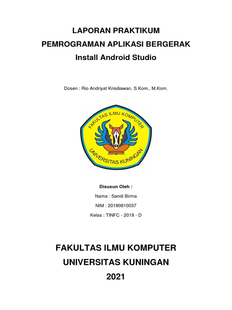 Laprak Praktikum PAB - Modul 1 - Sandi Birma - TI-2018-D - 20180810037 | PDF