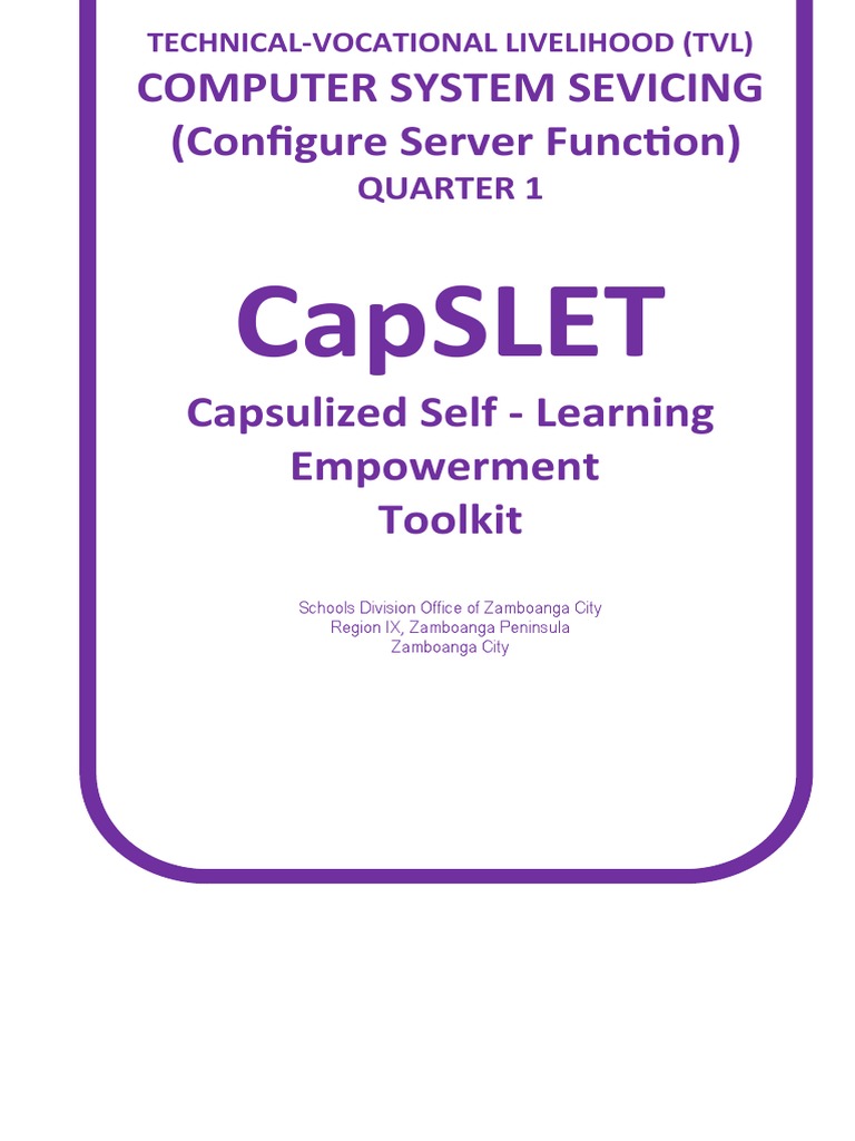 Computer System Sevicing (Configure Server Function) : Capslet | PDF | Ip Address | Server ...