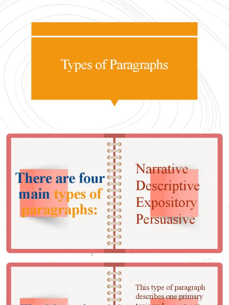Types of Paragraph | PDF | Grammar | Syntax