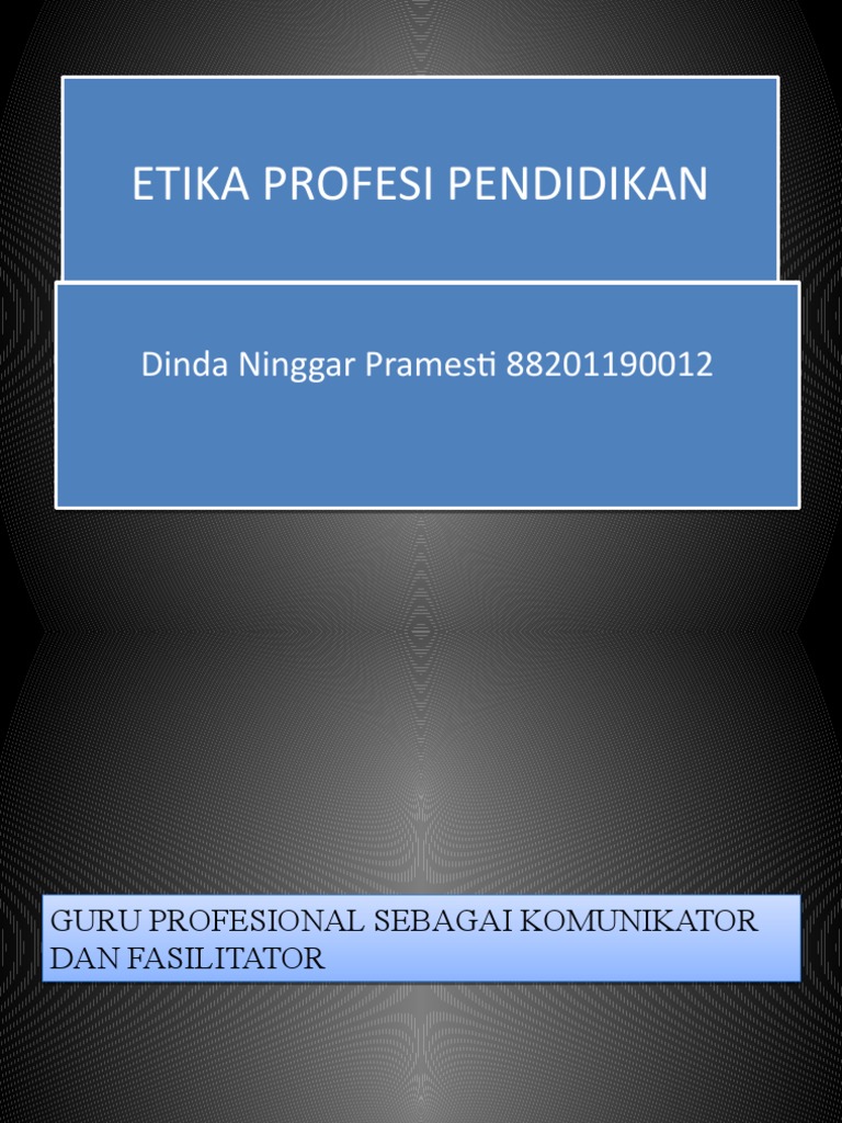 Profesi Pendidikan | PDF