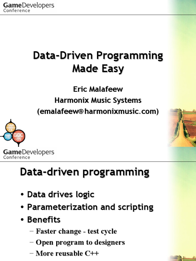 Data Driven Programming Made Easy | PDF | Scope (Computer Science ...